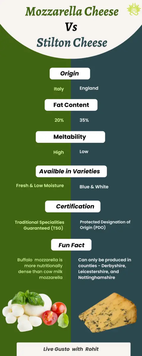 Mozzarella vs Stilton Cheese: A Nutritionist's Guide