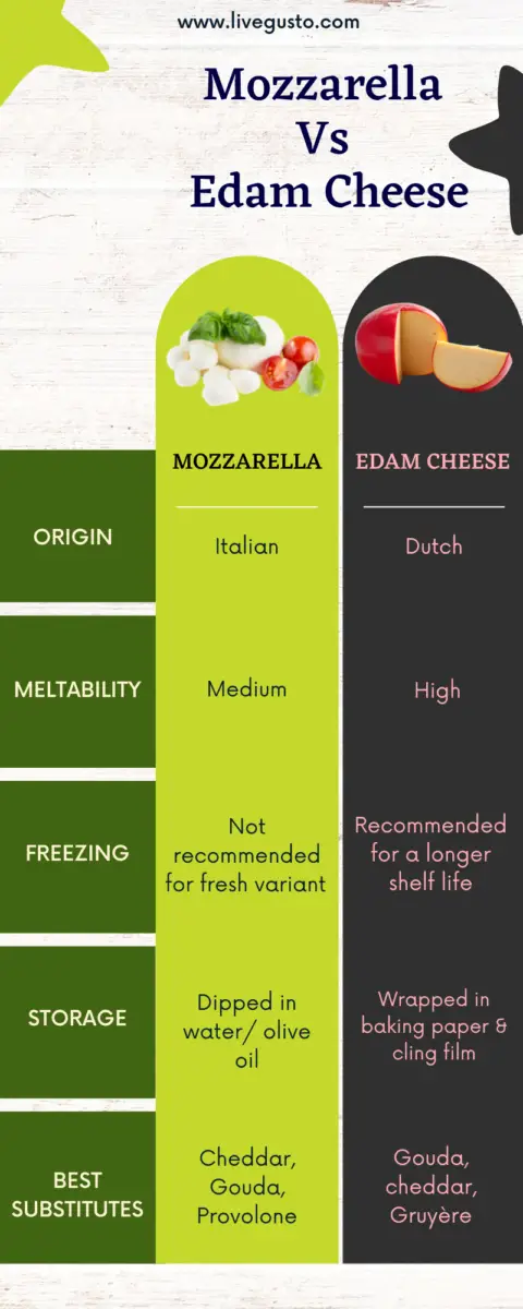 Mozzarella Vs Edam Cheese: Better Between The Two